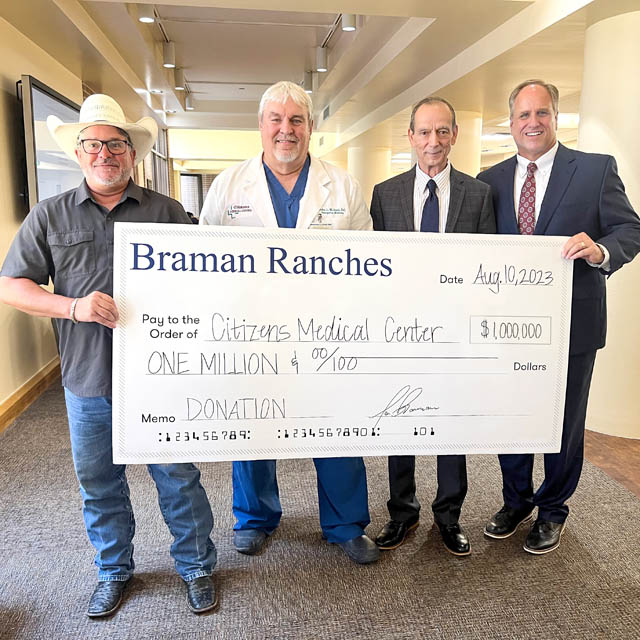 Braman Ranches donates $1 million to Citizens Medical Center | The ...