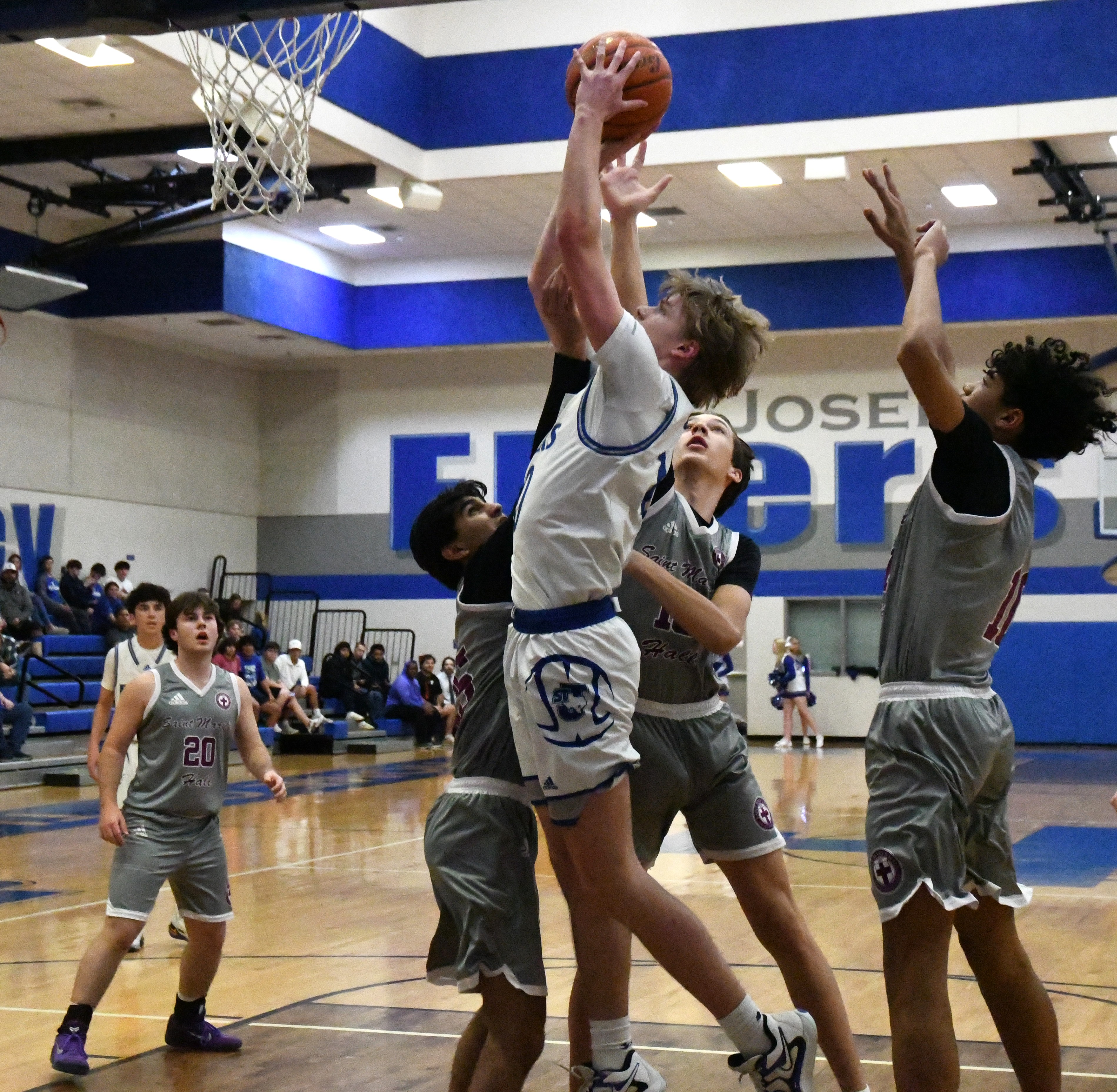 St. Joseph boys win at home over St. Mary’s Hall 55-37; Lady Flyers ...